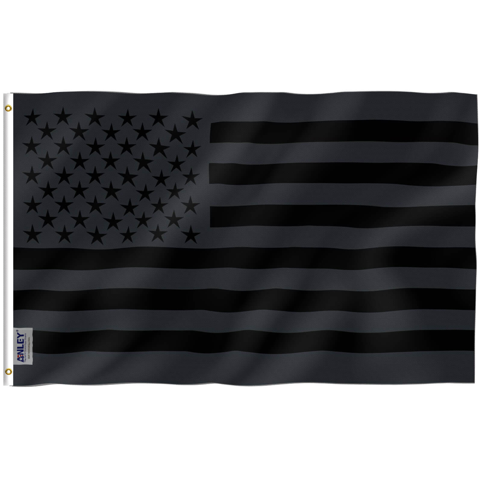 American Flag Black Background