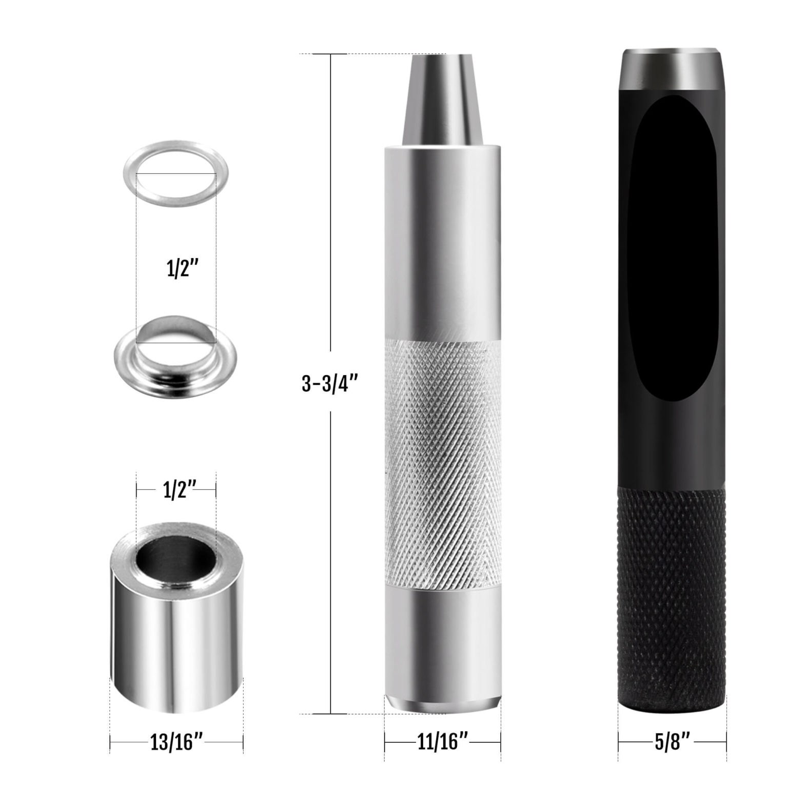 1/2" Grommet Tools Kit - Handheld Hole Cutter & Punch Tool - Anley Flags