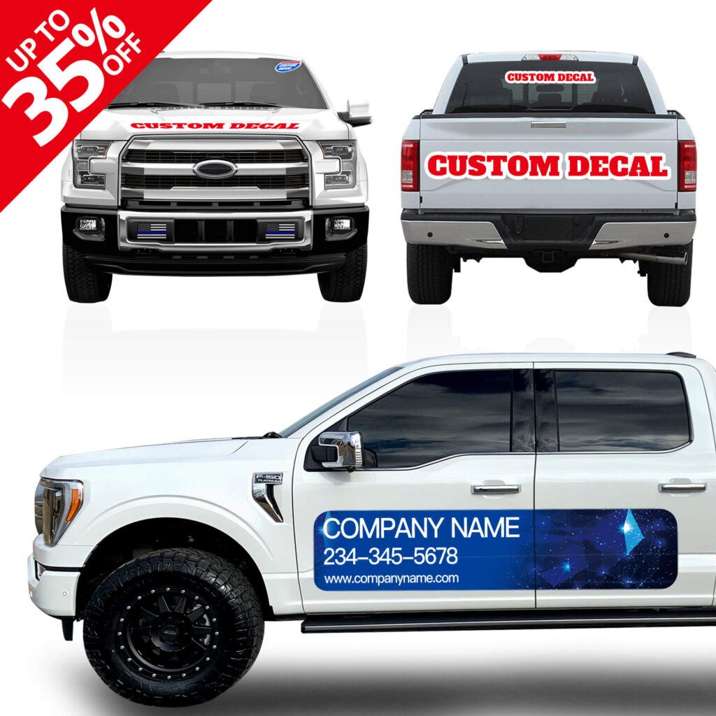Custom Car Decals & Sticker - Free Designer Service | Anley Flags