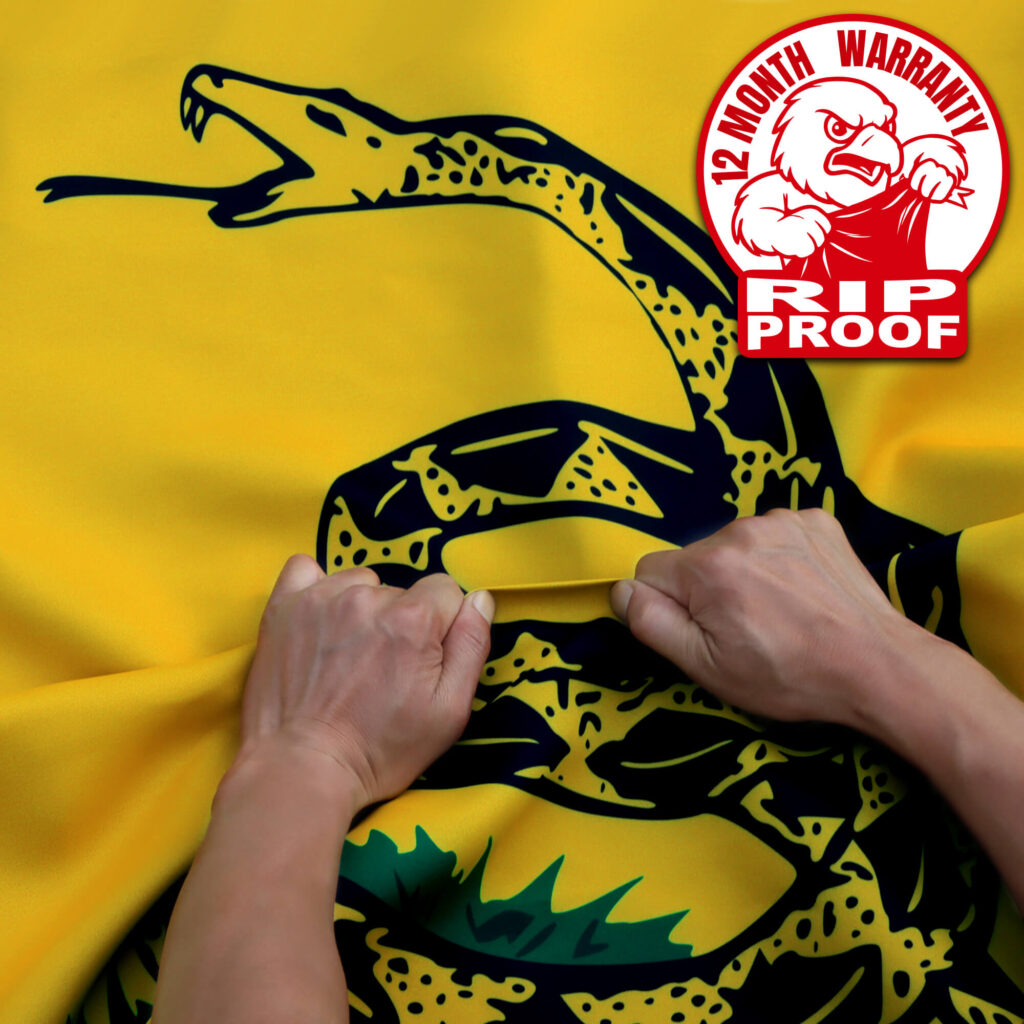 Rip-Proof Technology Double Sided 3-Ply Don't Tread On Me Gadsden Flag ...