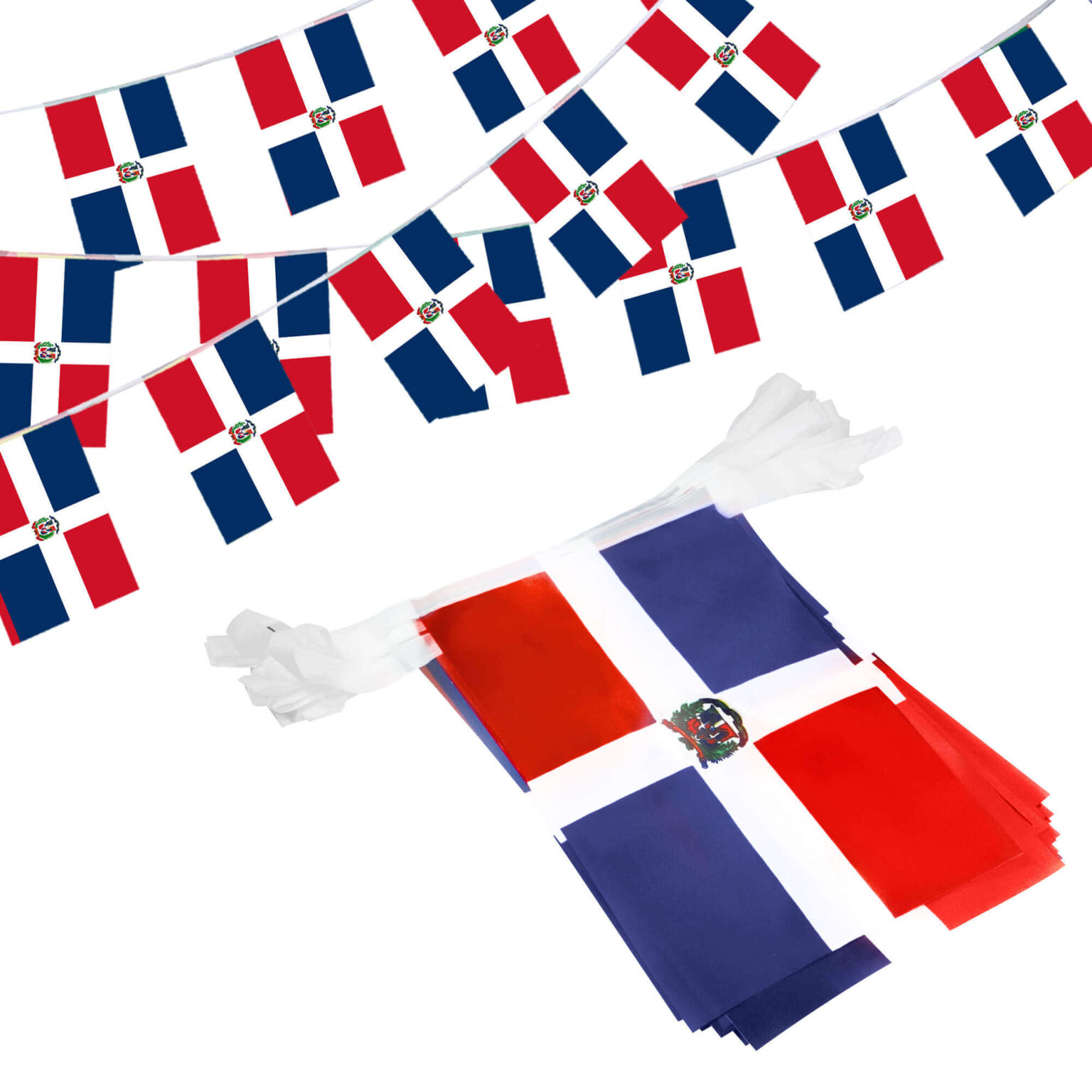 Dominican Republic String Flags - Anley Flags