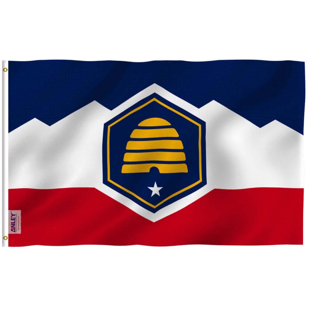Fly Breeze 3x5 Foot New Utah State Flags - Anley Flags