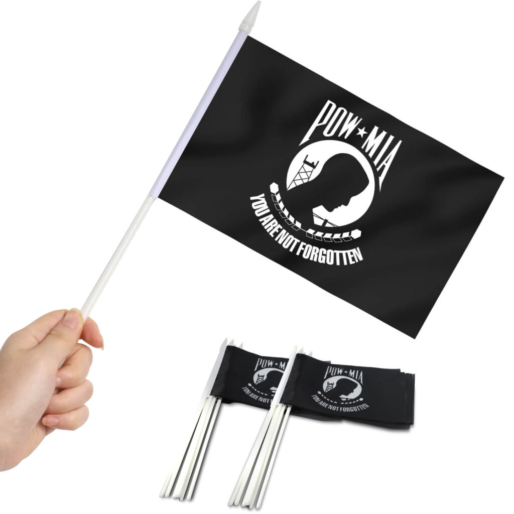Pow Mia You are Not Forgotten Stick Flags 5x8 inch (Pack of 12) - Anley ...