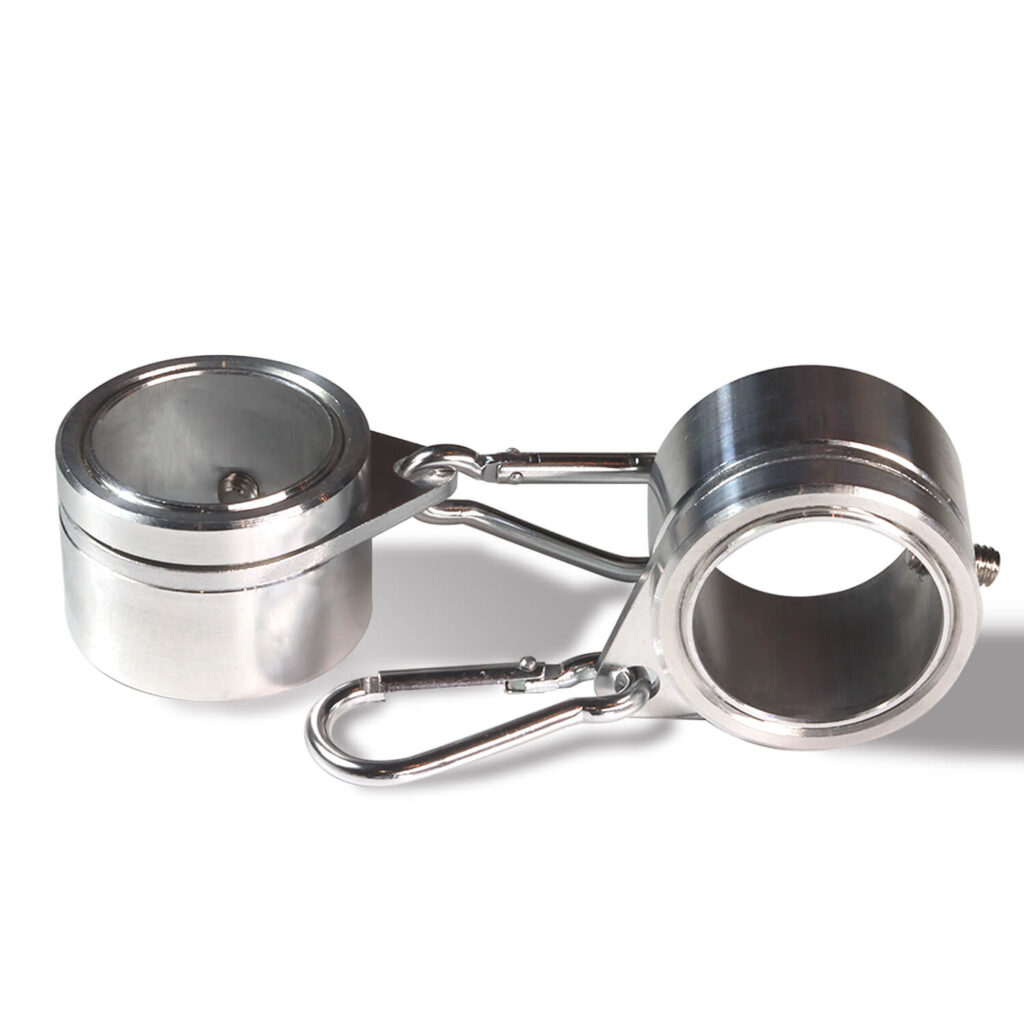 Aluminum Flagpole Mounting Rings with Clips (Set of 2) - Anley Flags