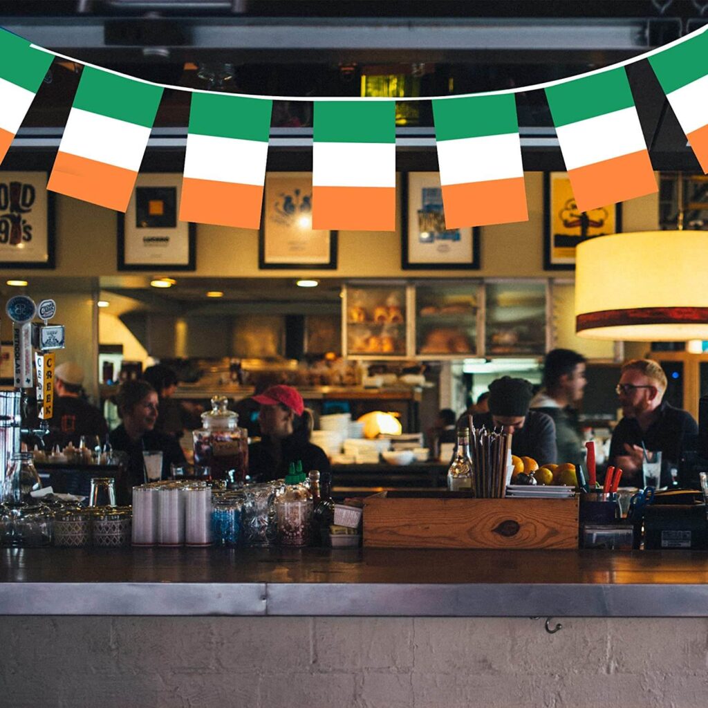 Ireland String Flags Pennant Banners 33 Feet 38 Flags (5.5x8 Inch)