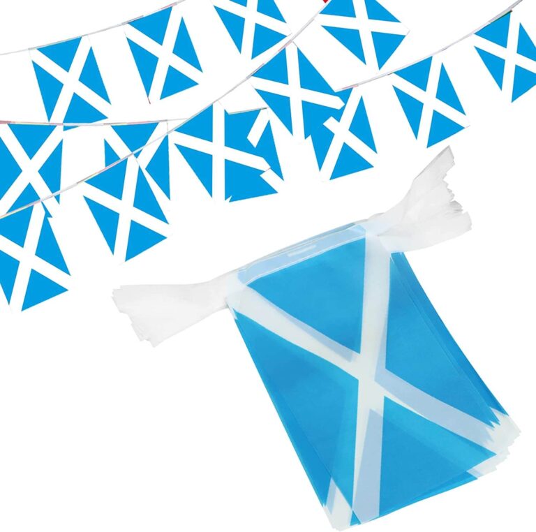 Scotland String Flags Pennant Banners 33 Feet 38 Flags (5.5x8 Inch)