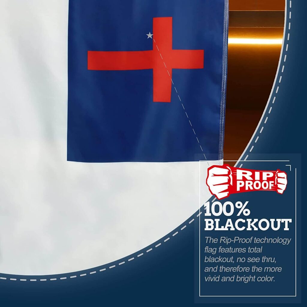 Rip-Proof Technology Double Sided 3-Ply Christian Flag 3×5 Foot