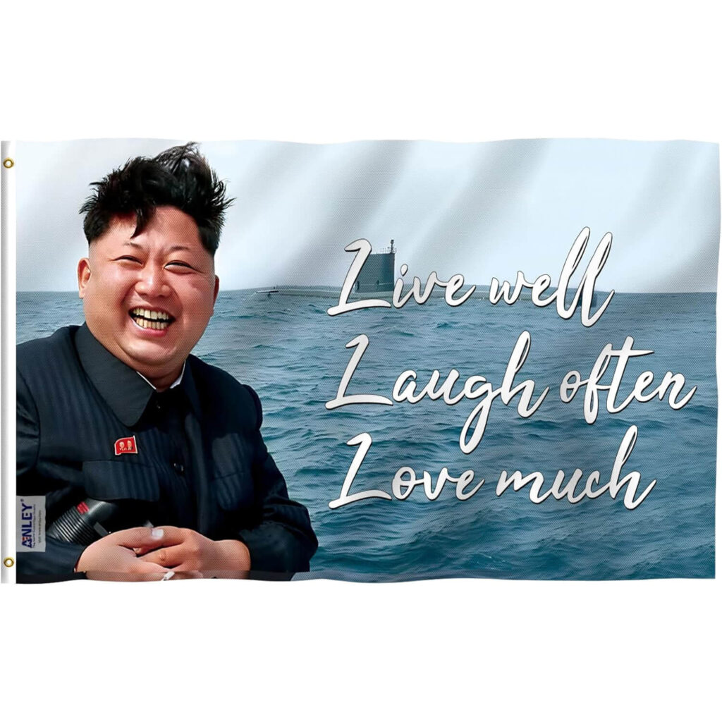 Fly Breeze 3x5 Foot Kim Jong Un Live Laugh Love Flag - Anley Flags