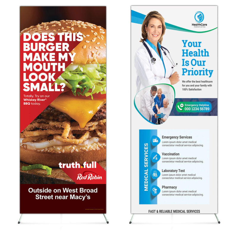 Custom X Banners - Free Designer Service | Anley.com