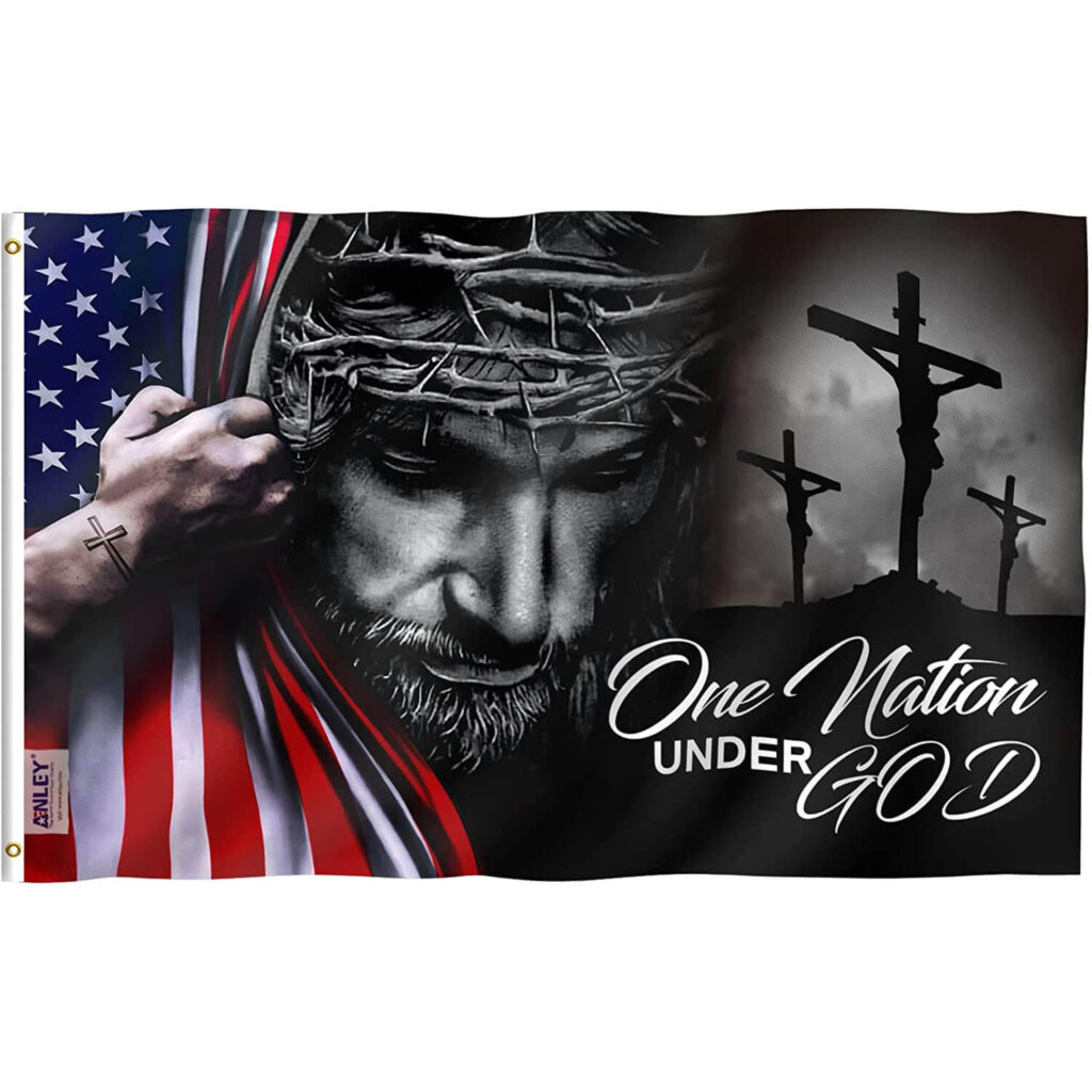Fly Breeze 3x5 Foot One Nation Under God Flag - Anley Flags