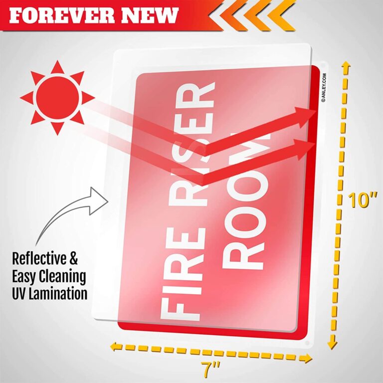 Fire Riser Room Sign Aluminum 7 X 10 IN