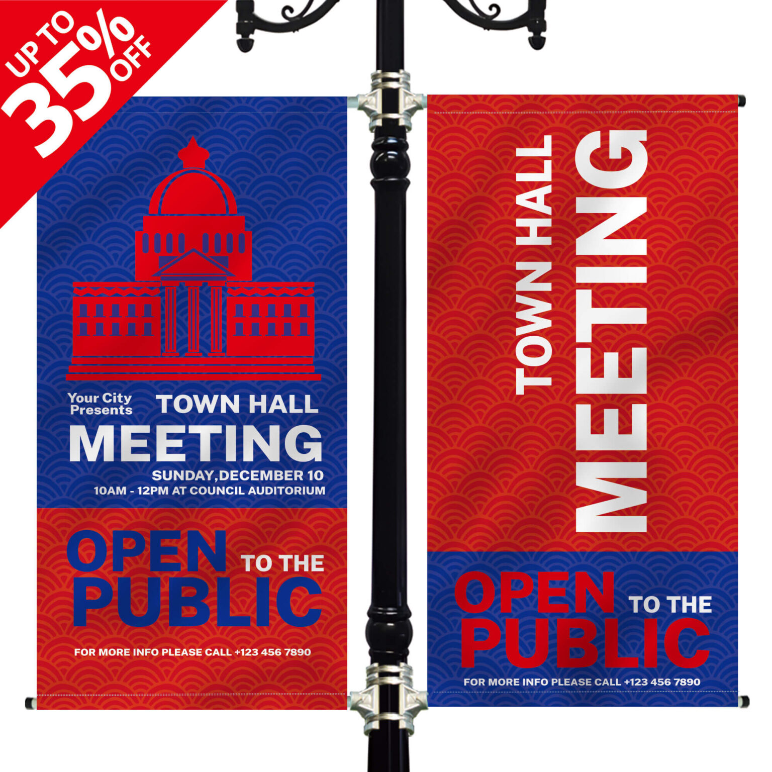 Custom Pole banners - Street Light Pole Bannes| Anley.com