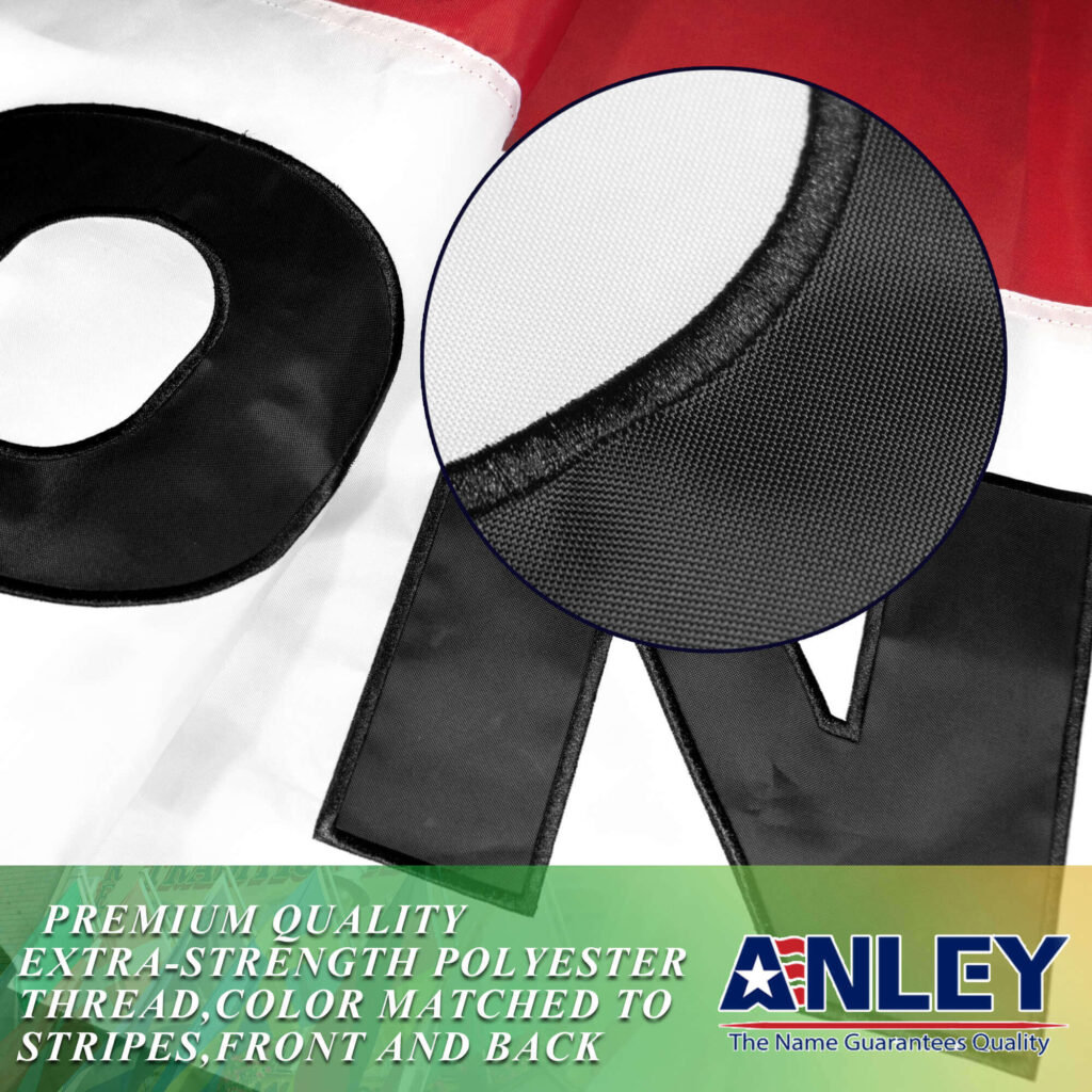 EverStrong Embroidered OPEN Sign Flag 3x5 Foot