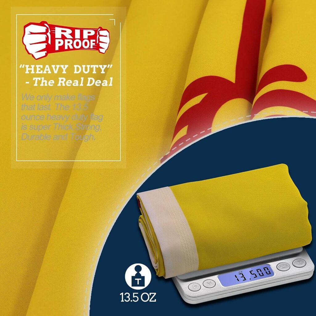 Rip-Proof Technology Double Sided 3-Ply New Mexico State Flag 3×5 Foot