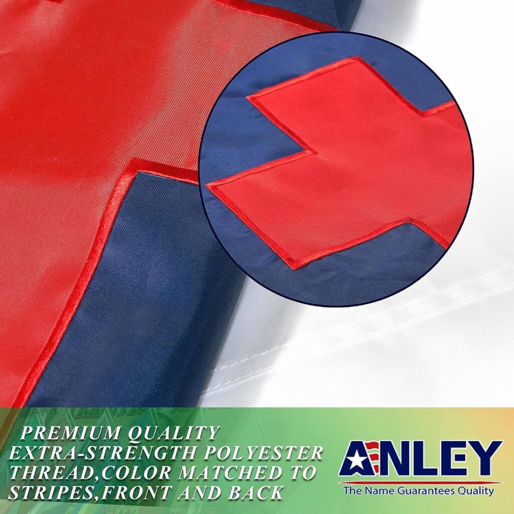 EverStrong Embroidered Christian Flag 3x5 Foot