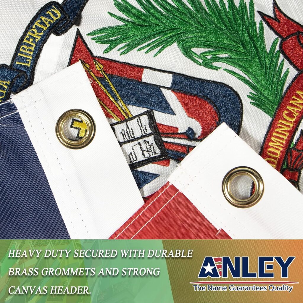 EverStrong Embroidered Dominican Republic Flag 3x5 Foot