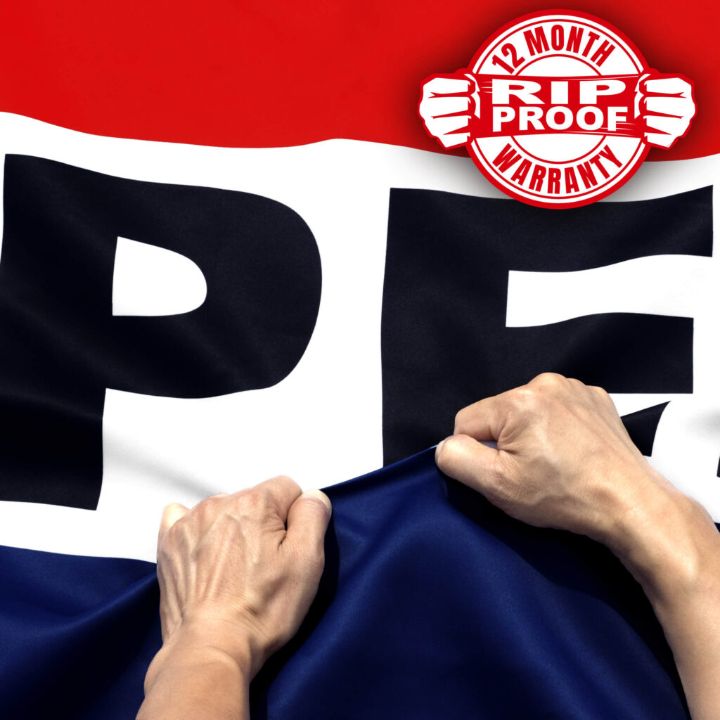 Rip-Proof Technology Double Sided 3-Ply Open Flag 3×5 Foot