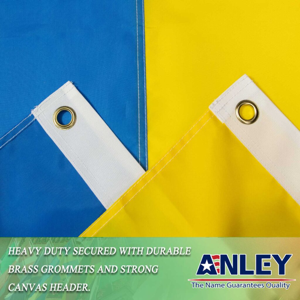 EverStrong Embroidered Ukraine Flag 3x5 Foot