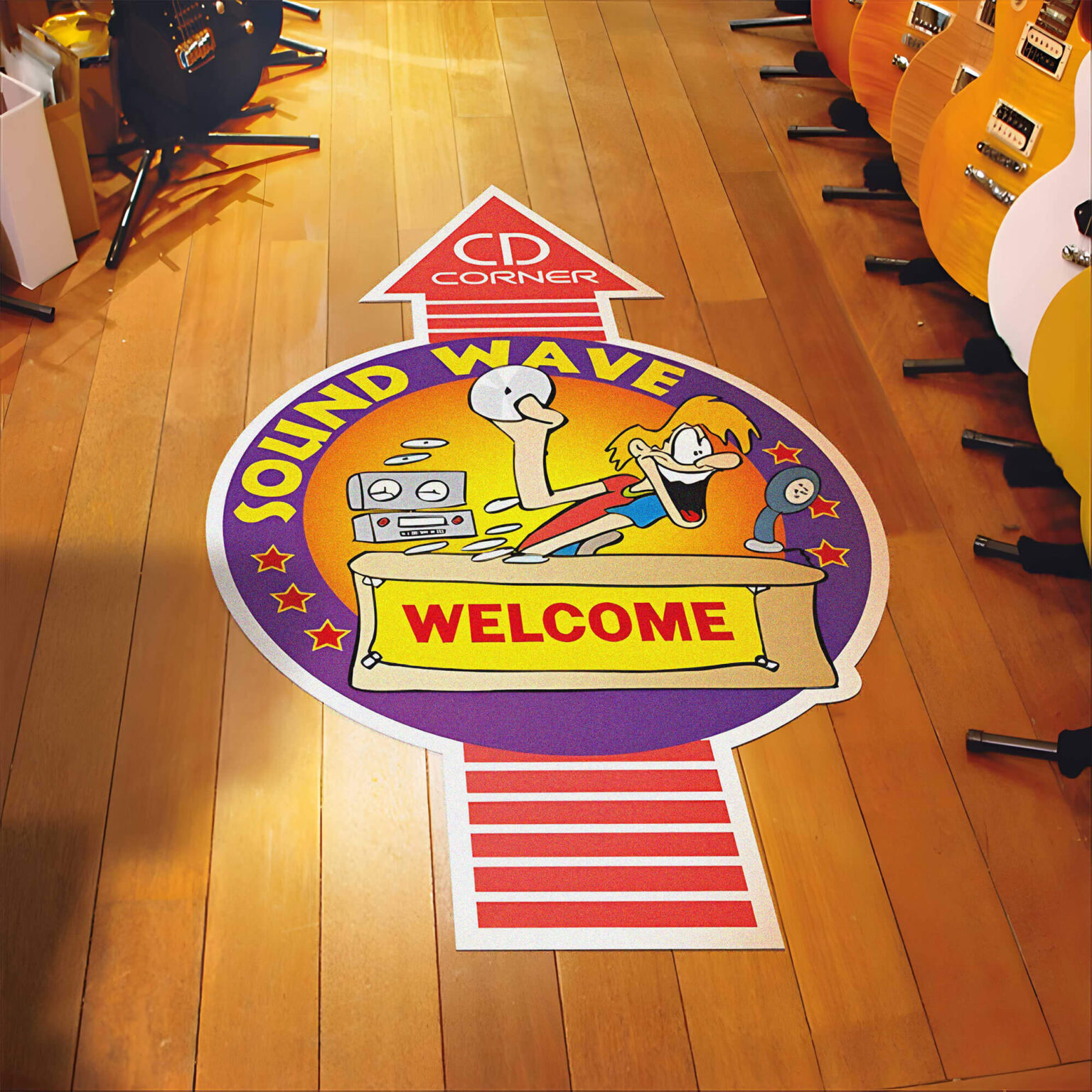 Custom Floor Decals & Graphic | ANLEY.COM