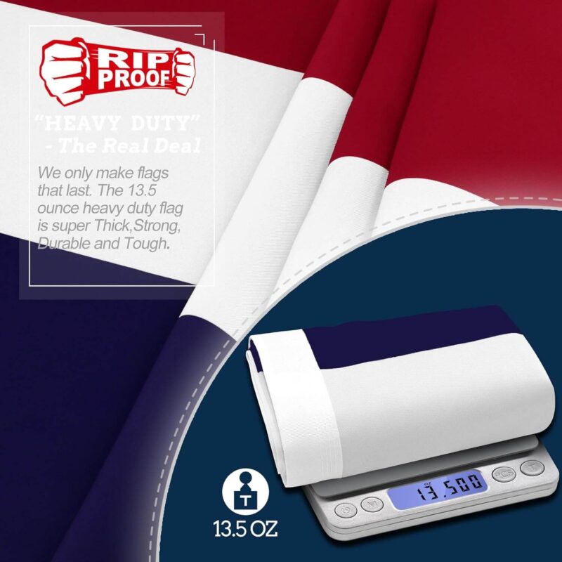 Rip-Proof Technology Double Sided 3-Ply Thailand Flag 3×5 Foot