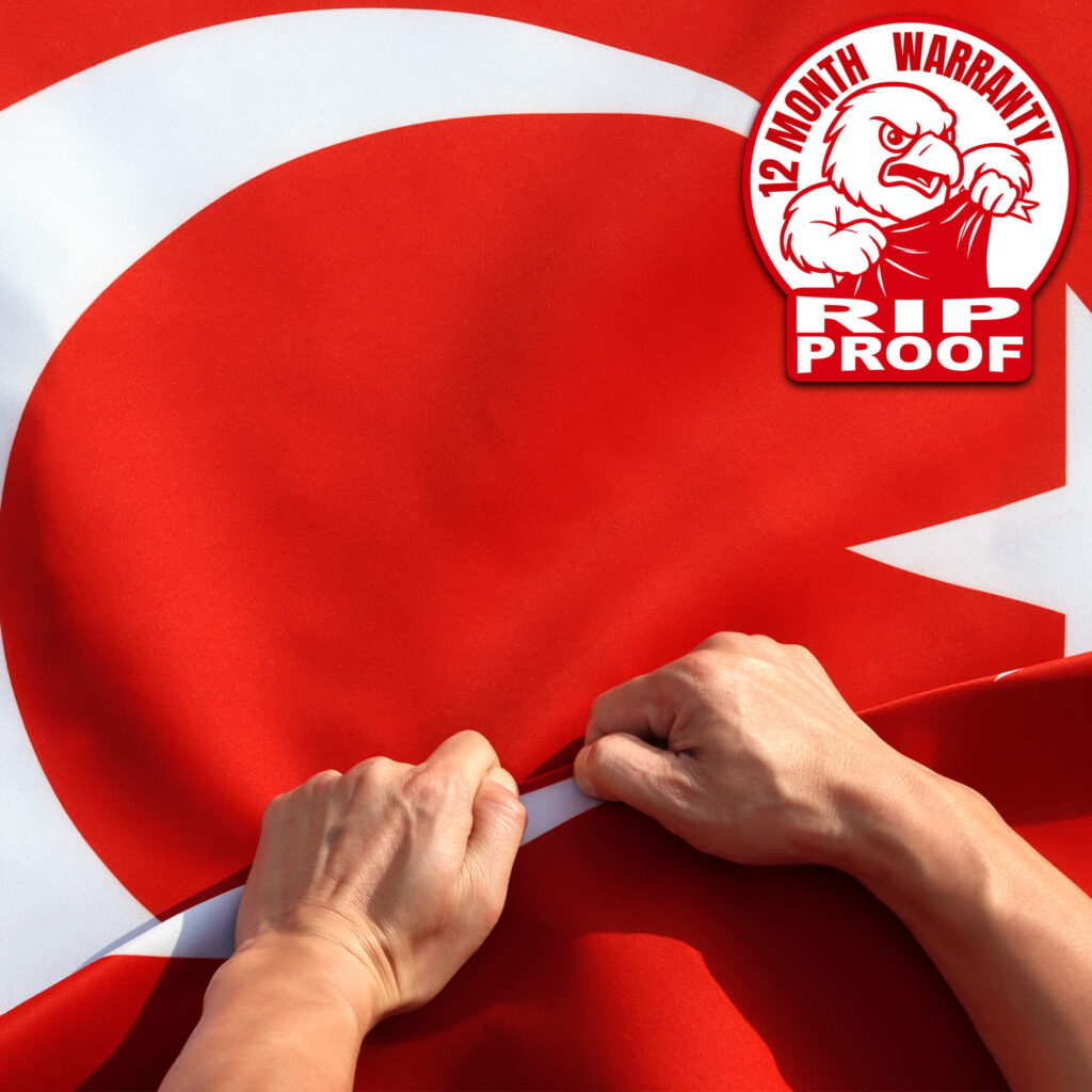 Rip-Proof Technology Double Sided 3-Ply Turkey Flag 3×5 Foot