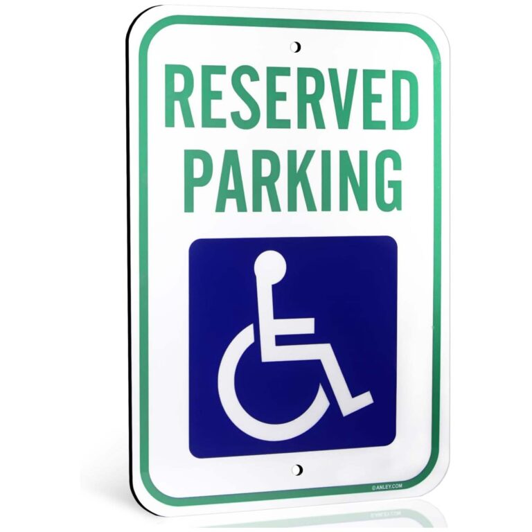 Handicap Parking Sign 18 X 12 In - Anley Flags