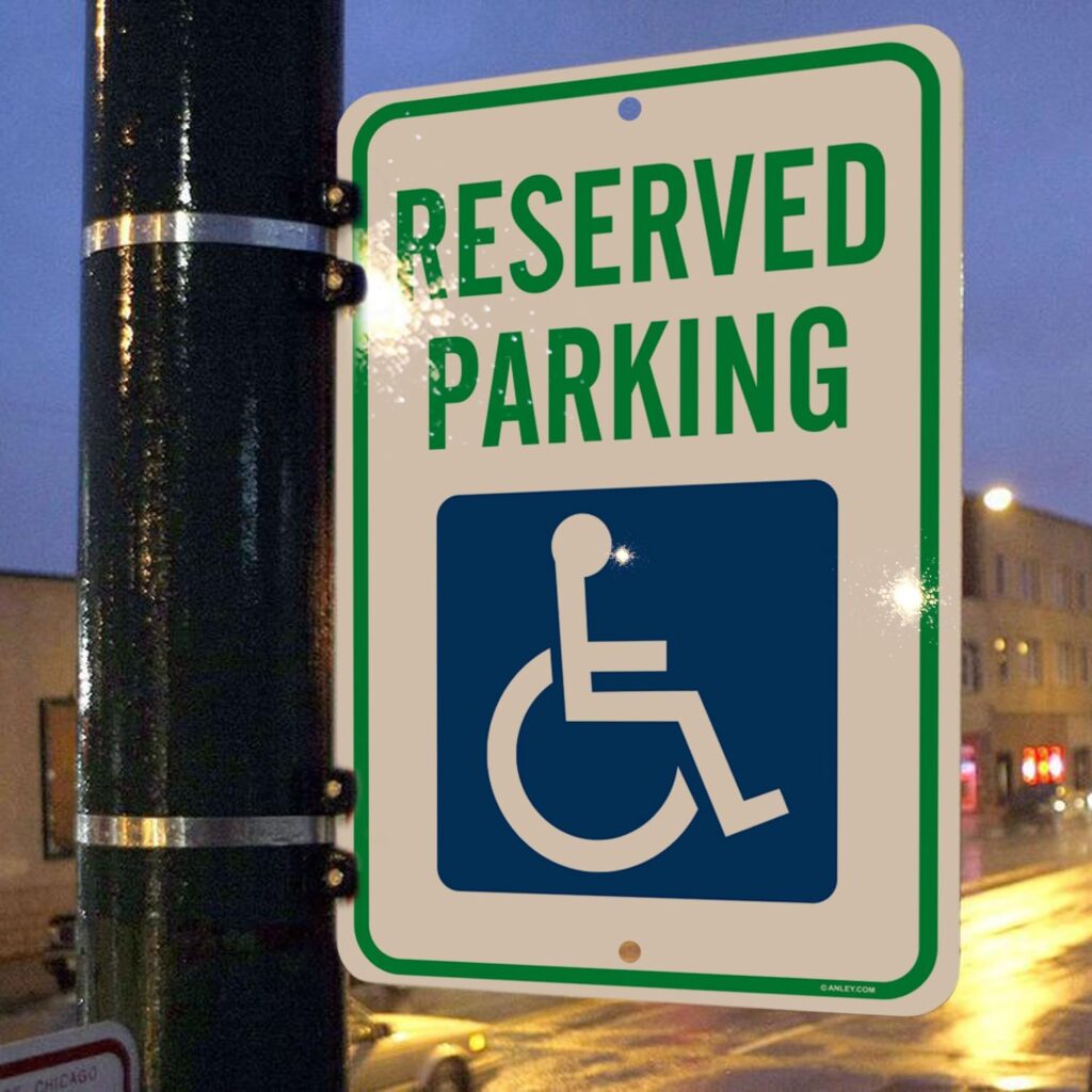 Handicap Parking Sign 18 X 12 In - Anley Flags
