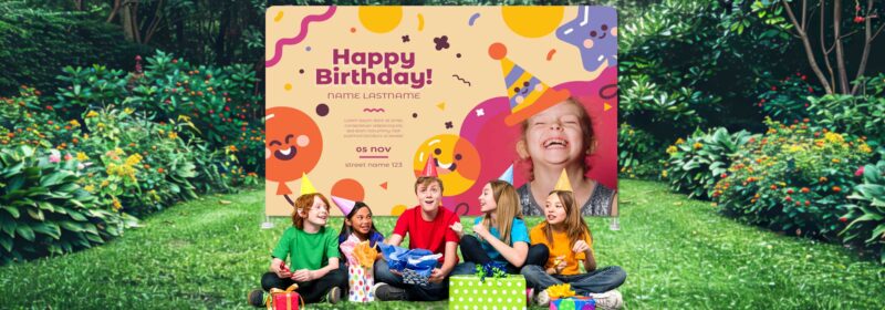 Custom Backdrop Banner – Personalized Step and Repeat, Logo or Photo ...