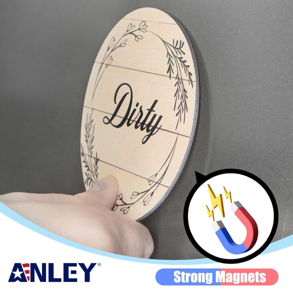 Double Sided Clean/Dirty Magnet - Anley Flags
