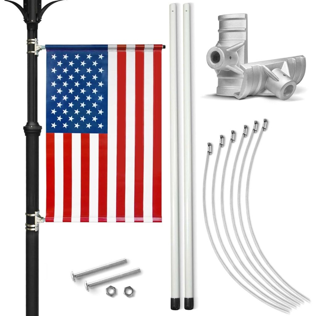 American Flag Street Light Pole Banner 30x48 In - Anley Flags