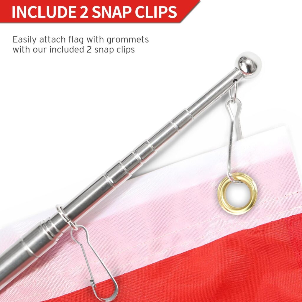 4 Feet Telescopic Handheld Flagpoles - Anley Flags